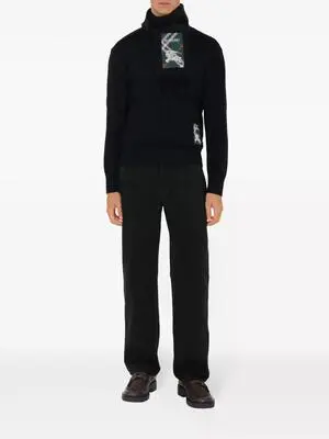 Burberry Check-label Cashmere Scarf
