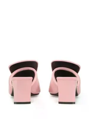SERGIO ROSSI Sr1 Leather Heeled Sandals - Pink