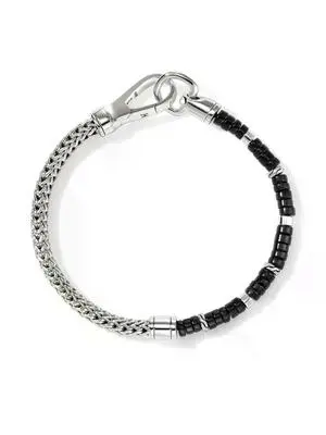 John Hardy Sterling Black Onyx Heishi Bracelet