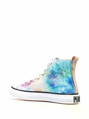 Philipp Plein Megastar Tie-dye High-top Sneakers