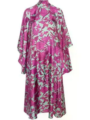 La DoubleJ Magnifico Floral-print Maxi Dress - Purple