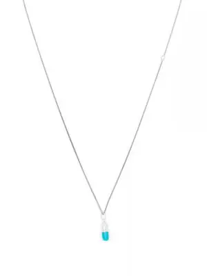TRUE ROCKS Pill Pendant Necklace - Silver