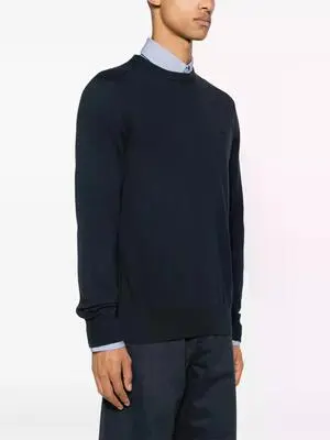 BOSS Embroidered Ribbed Jumper