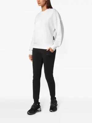 PLEIN SPORT Cotton Blend Jogging Sweatshirt - White
