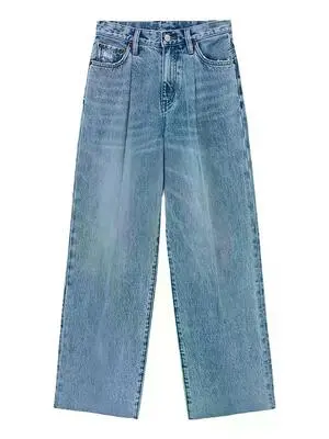 HEY JOANIE Logo-patch Cropped Jeans