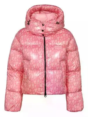 Duvetica Monogram-print Padded Jacket - Pink