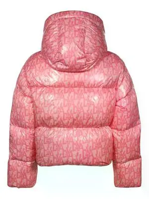 Duvetica Monogram-print Padded Jacket - Pink