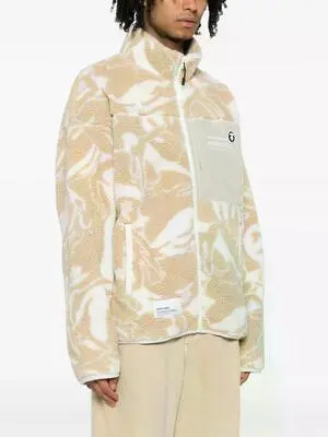AAPE BY *A BATHING APE Camouflage-print Fleece Jacket