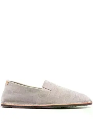 Brunello Cucinelli Mélange-effect Almond Toe Espadrilles - Neutrals