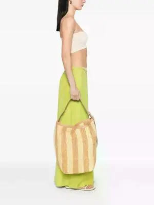 ALYSI Raffia Shoulder Bag - Neutrals