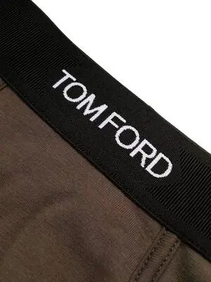 TOM FORD Logo-waist Boxer Briefs - Brown