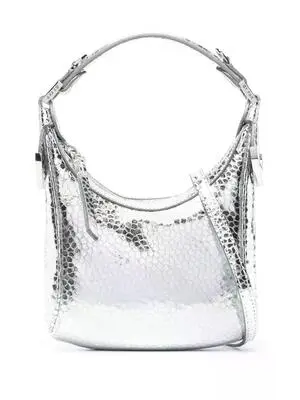 By Far Cosmo Metallic Top-handle Bag - Silver