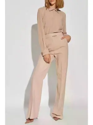 Max Mara Ercole Silk Shirt With Embroidered Logo