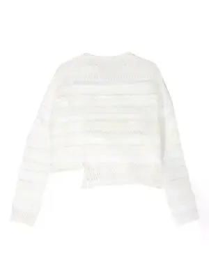 Y’s Asymmetric Hem Knitted Cardigan