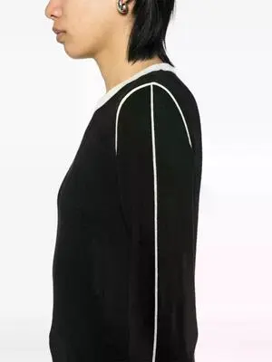 B+AB Contrast Trim Knit Sweatshirt