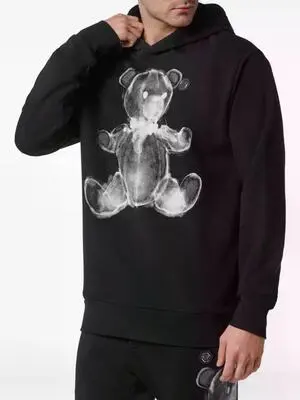 Philipp Plein Teddy-print Cotton Hoodie