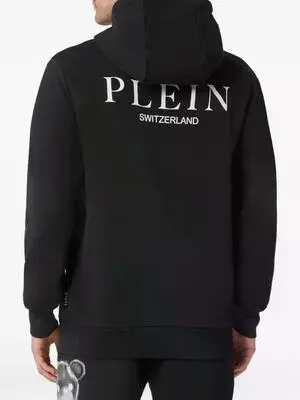 Philipp Plein Teddy-print Cotton Hoodie
