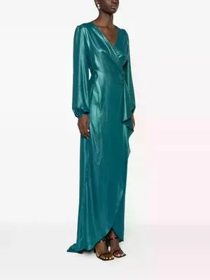 PARLOR Crush Wrap Maxi Dress