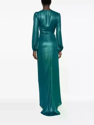 PARLOR Crush Wrap Maxi Dress