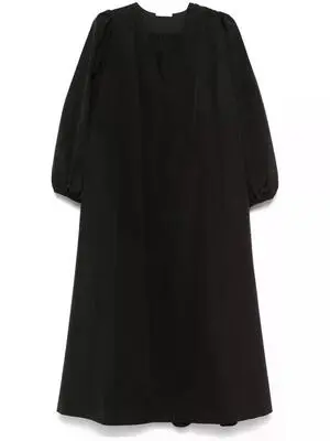 THE ROW Beauvoir Midi Dress - Black