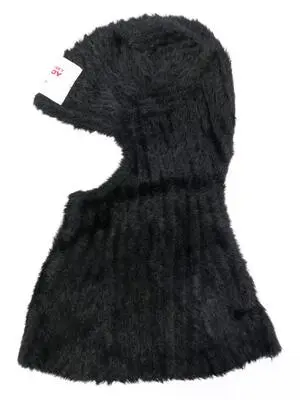 CHARLES JEFFREY Charles Jeffrey Loverboy Fluffy Ears Balaclava Black