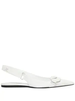 COURREGES Racer Ballet Flats - White