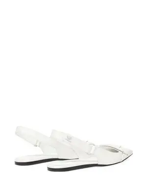 COURREGES Racer Ballet Flats - White