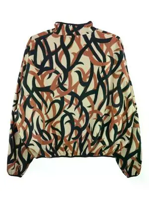 SAINT MXXXXXX Camouflage Print Sweater With Button Placket
