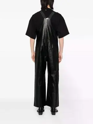 TEAM WANG DESIGN Choices Faux Leather Jumpsuit