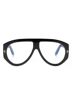 TOM FORD Pilot Clear-lenses Glasses - Black