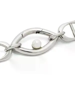 CAPSULE ELEVEN Eye Opener Necklace With Faux Pearl Embellishment