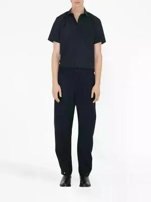 Burberry Logo-embroidered Cotton Shirt