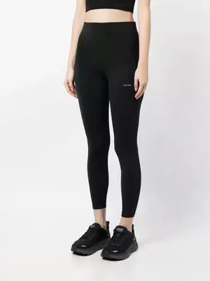 TEAM WANG DESIGN Logo-print Panelled Leggings