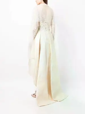 SAIID KOBEISY High-low Brocade Maxi Dress