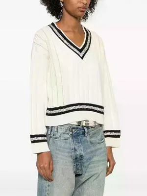 GOLDEN GOOSE Embellished V-neck Sweater