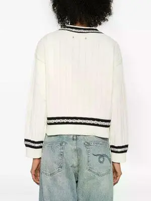 GOLDEN GOOSE Embellished V-neck Sweater