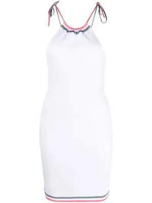 Fendi Halterneck Knitted Dress - White