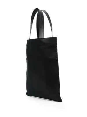 JIL SANDER Logo Print Tote Bag - Black