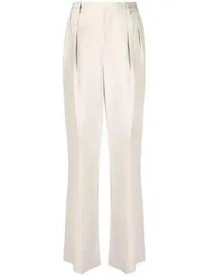 Axel Arigato Jackie Pleated Straight Trousers - Neutrals