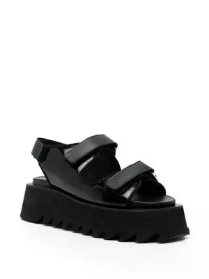 Junya Watanabe Patent Leather Flatform Sandals