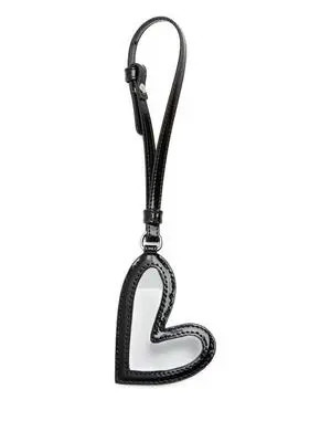 DIESEL® Play Mirror Heart-shaped Keychain - Black