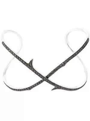 Stephen Webster 18kt White Gold And Black Diamond Cuff Bracelet