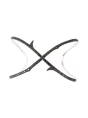 Stephen Webster 18kt White Gold And Black Diamond Cuff Bracelet