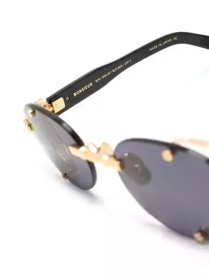 Balmain Oval-frame Tinted Sunglasses