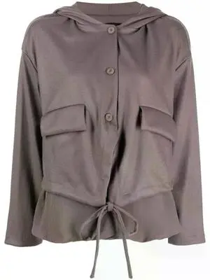 Transit Layered Hooded Jacket - Brown
