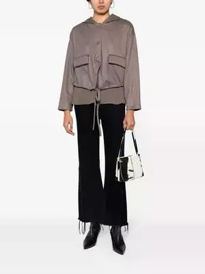 Transit Layered Hooded Jacket - Brown