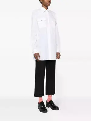 Prada Crystal-button Cotton Shirt
