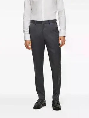BOSS Virgin Wool Pressed Crease Tailored Trousers