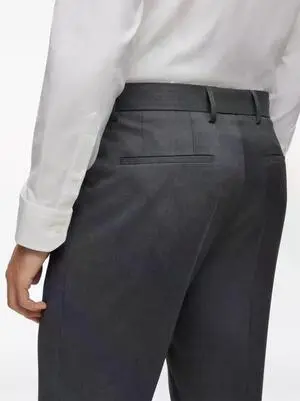 BOSS Virgin Wool Pressed Crease Tailored Trousers