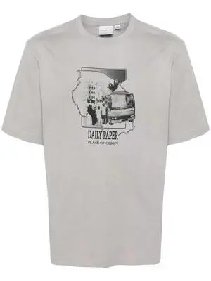 DAILY PAPER Place Of Origin Cotton T-shirt - Grey